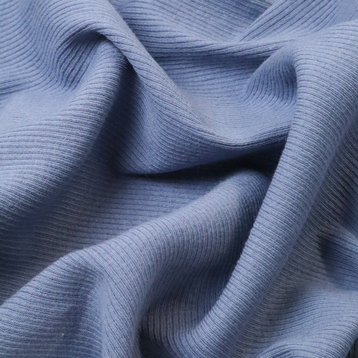250gsm Cotton Spandex Rib Knit - Denim – Fabric Box