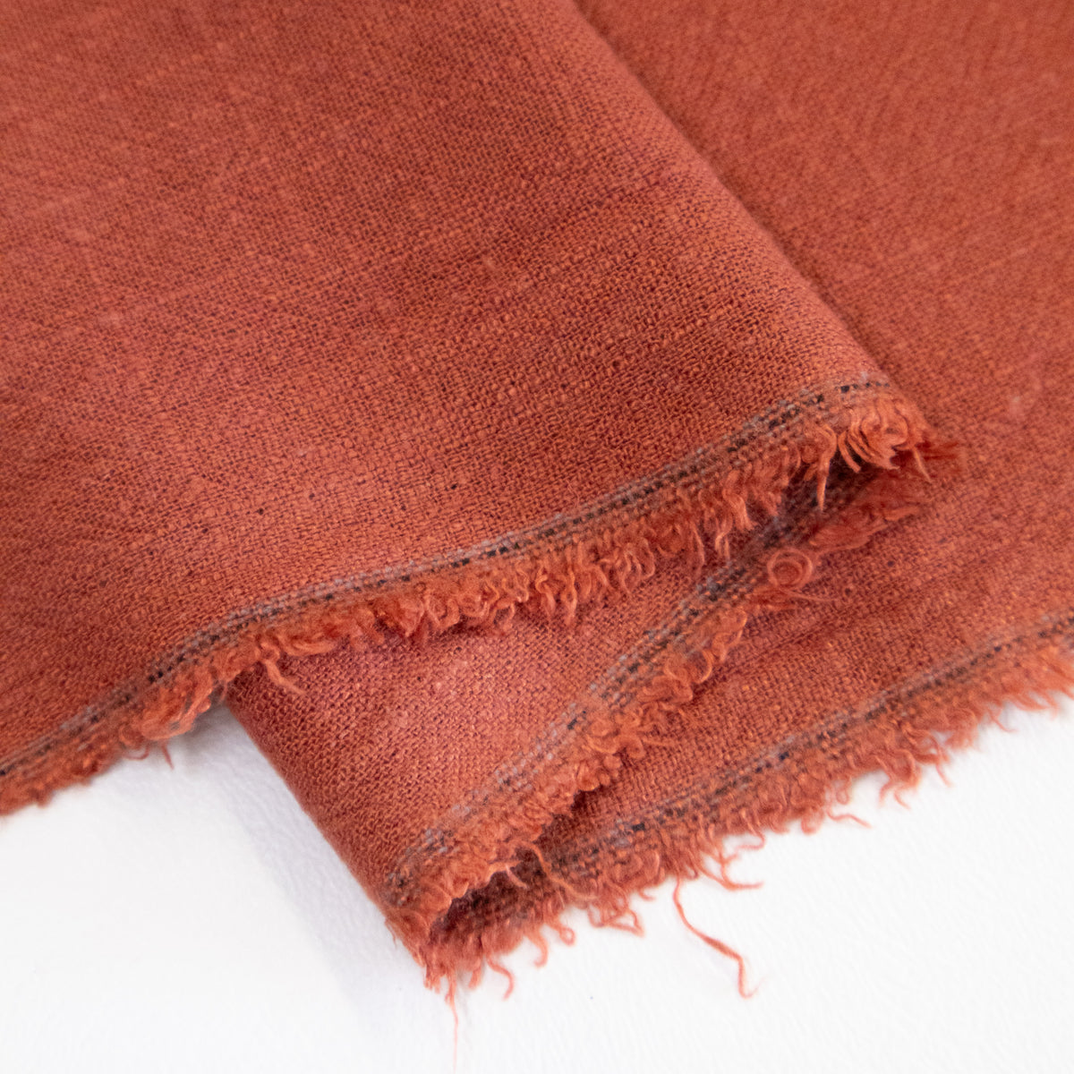 Crosshatch Viscose Linen - Rust – Fabric Box