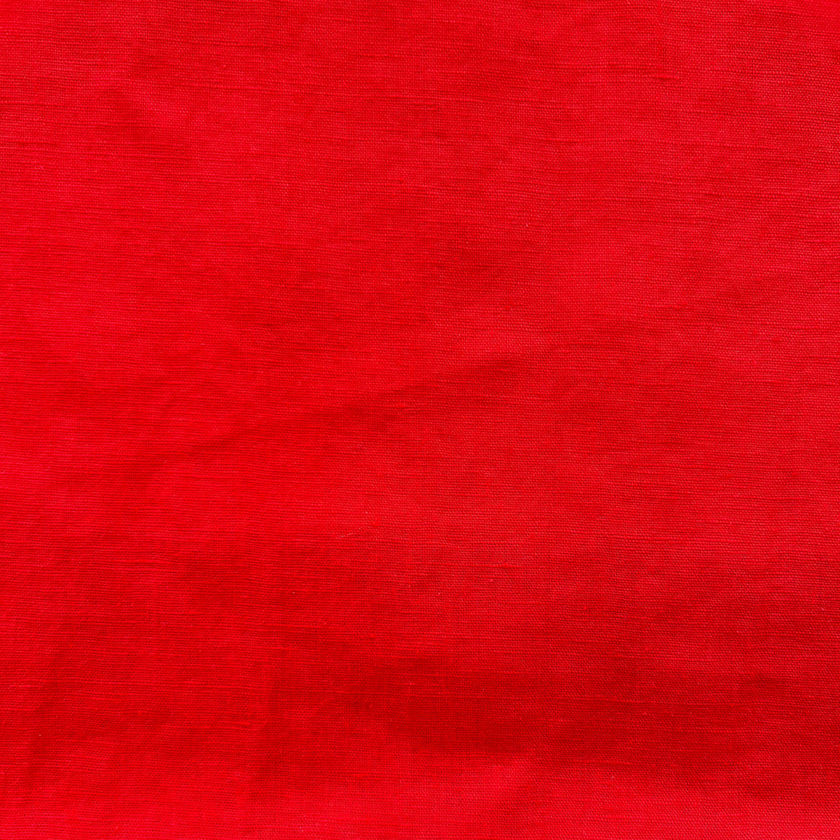 Washed Linen Cotton - Scarlet – Fabric Box