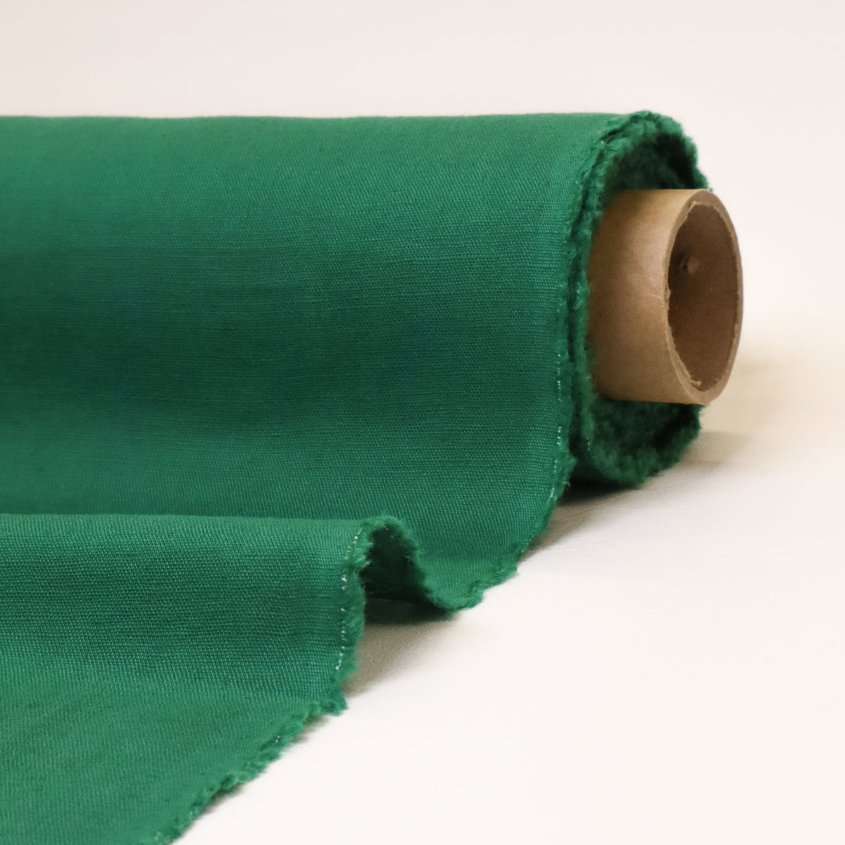 Washed Linen Cotton - Emerald – Fabric Box