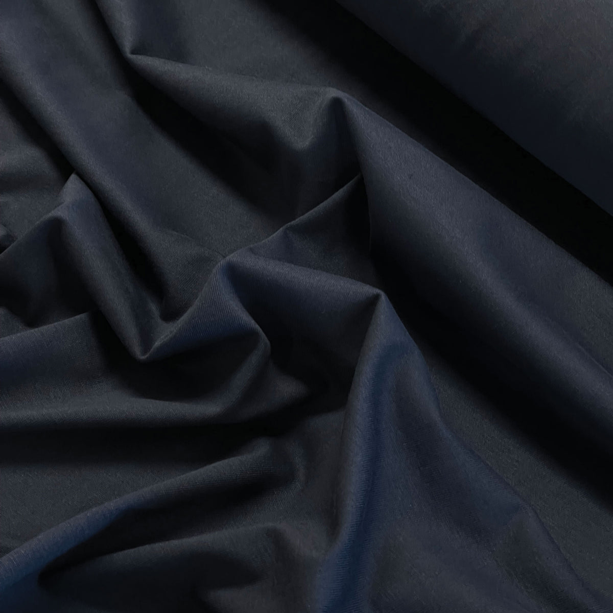 Organic Cotton T-Shirting - Dark Navy – Fabric Box